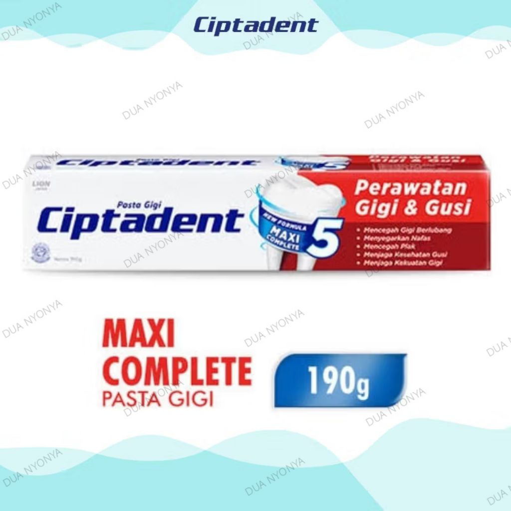 Jual Pasta Gigi Ciptadent Maxi Complete 190 gr | Shopee Indonesia