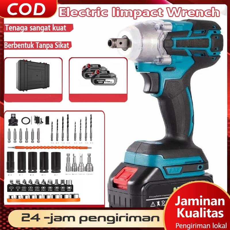 Jual Impact Wrench Baterai Semua motor Cordless Kunci Impact /Kunci Impact 1800N/M Impak Buka ...