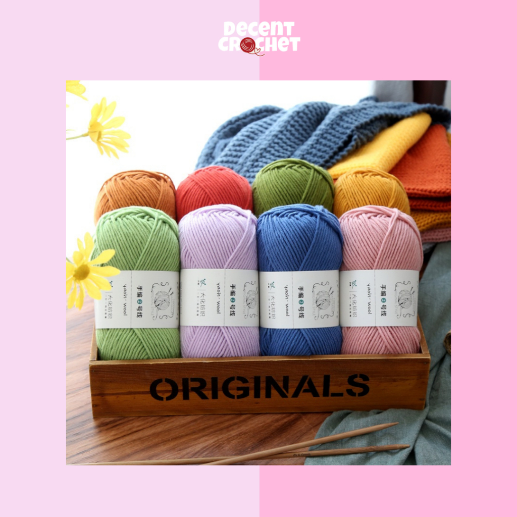 Jual Decent Crochet - [KAT. 1] Benang Rajut Soft Acryic 6 Ply Yo-Wool ...
