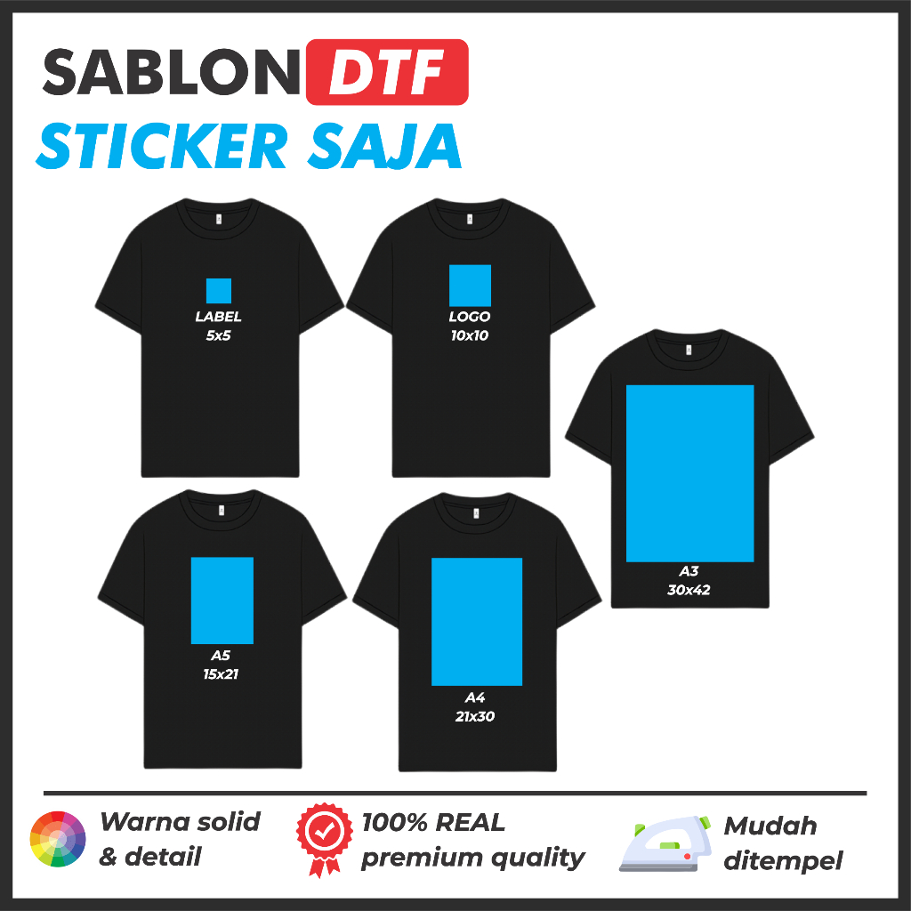 Jual CUSTOM SABLON DTF (STICKER SAJA) | STIKER SABLON DTF | INSTANT ...