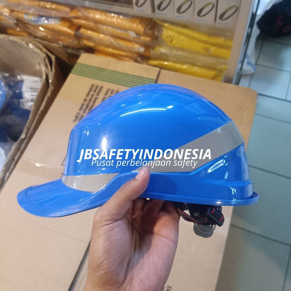 Jual HELM MSA SAFETY VENITEX WARNA BIRU STANDAR SNI | Shopee Indonesia