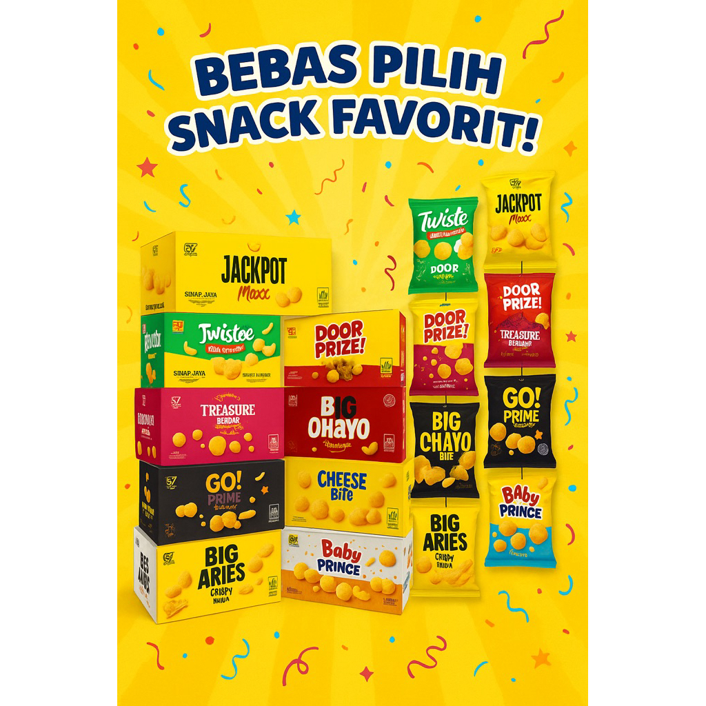Jual Snack 2000an Berhadiah Uang | Ciki Hadiah Jackpot, Goprime, Big ...