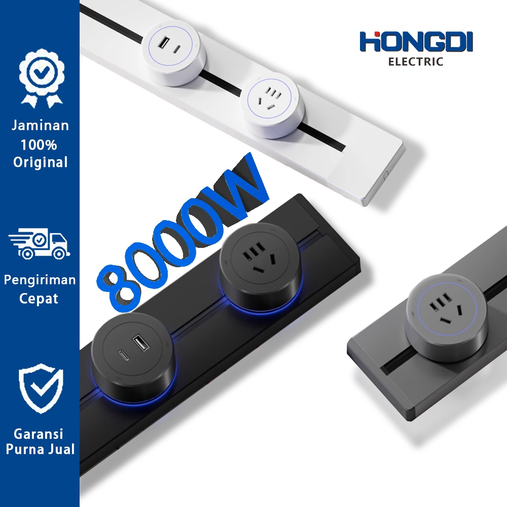 Jual HONGDI Stop Kontak & Rel Colokan Silver Electric Socket Terminal ...