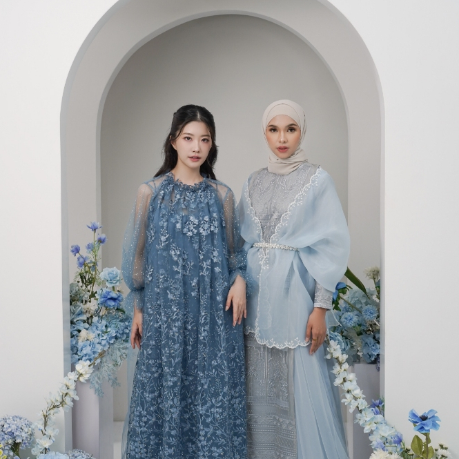 Jual Aura Label - Sapphire Dress In Denim | Shopee Indonesia