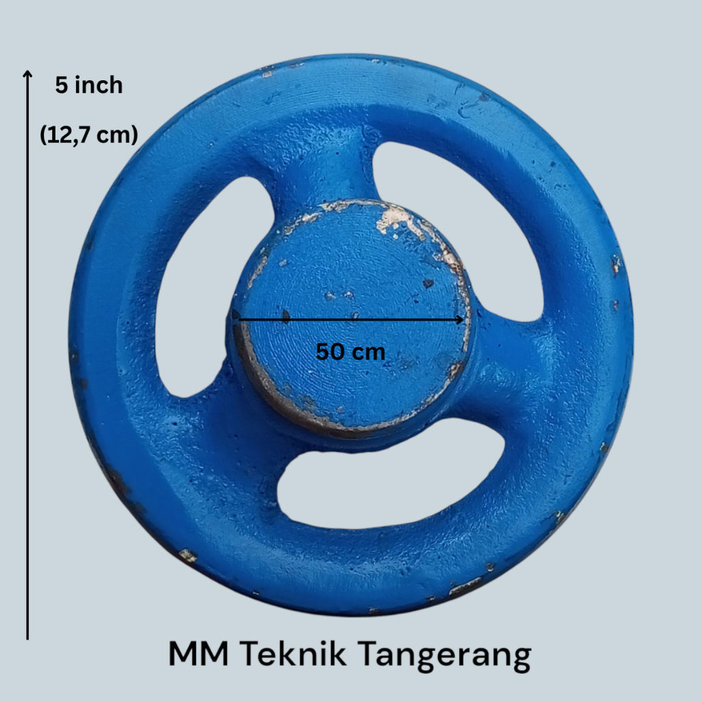 Jual Pully Stir 5" Besi Cor 5 inci Handle Kemudi Handwheel 5 inchi inch ...