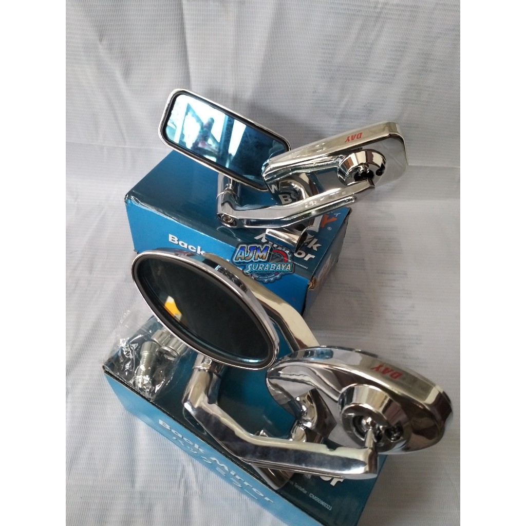 Jual SPION TANDUK DAY OVAL DAN KOTAK COCOK UNTUK SEMUA MOTOR UNIVERSAL | Shopee Indonesia