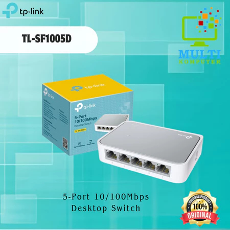 Jual Switch HUB TP LINK 5 Port TL-SF1005D 10/100Mbps Network Lan Internet | Shopee Indonesia