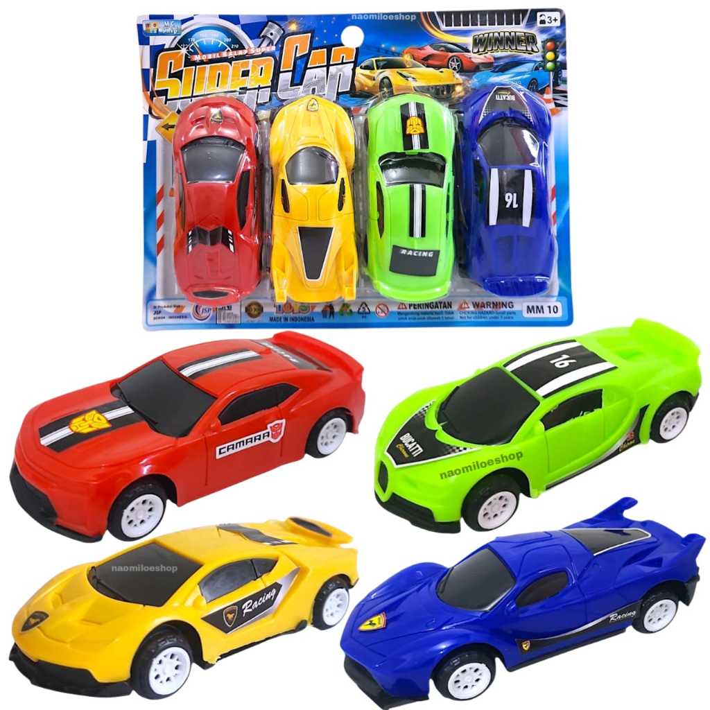 Jual Balap super car 4pc mainan mobil mobilan berwarna manan anak laki ...