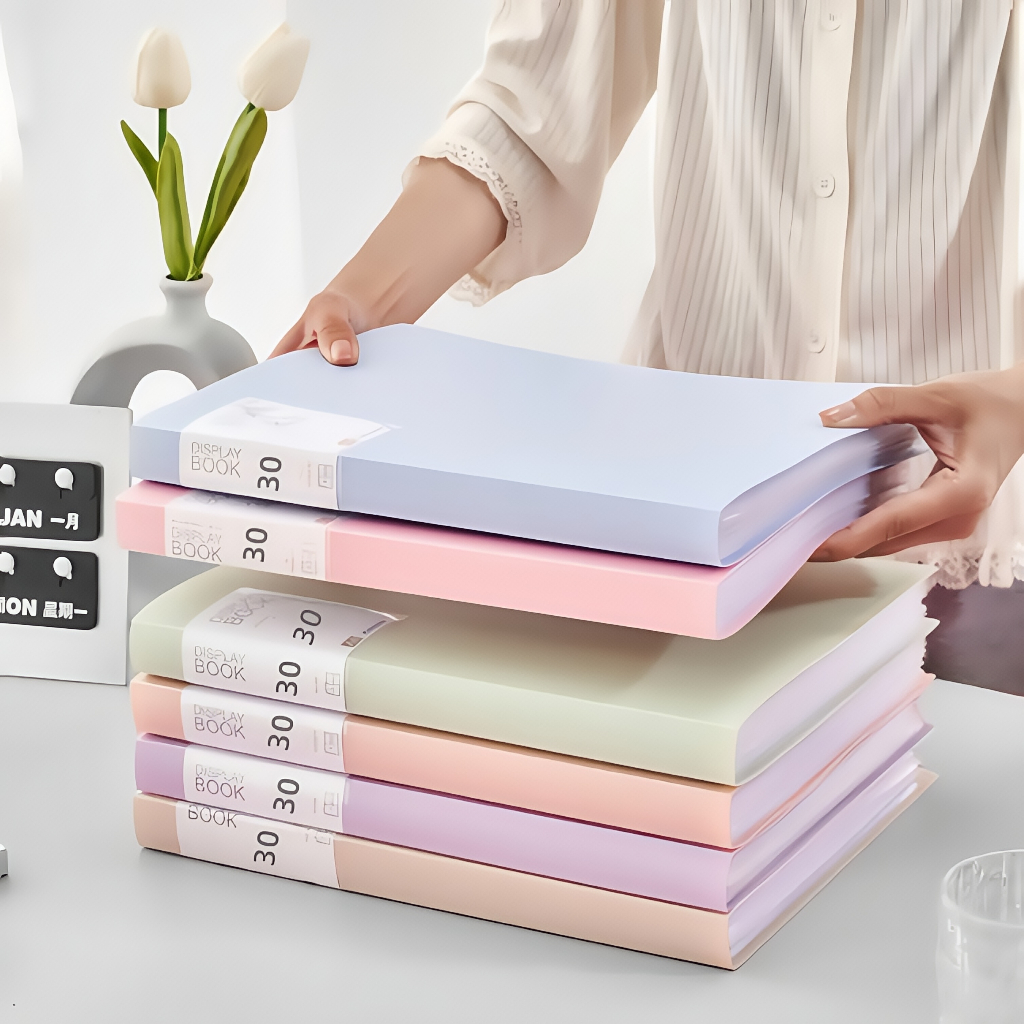 Jual Folder Organizer A4 30 Halaman Tahan Air + 5 Warna Pastel Modern ...
