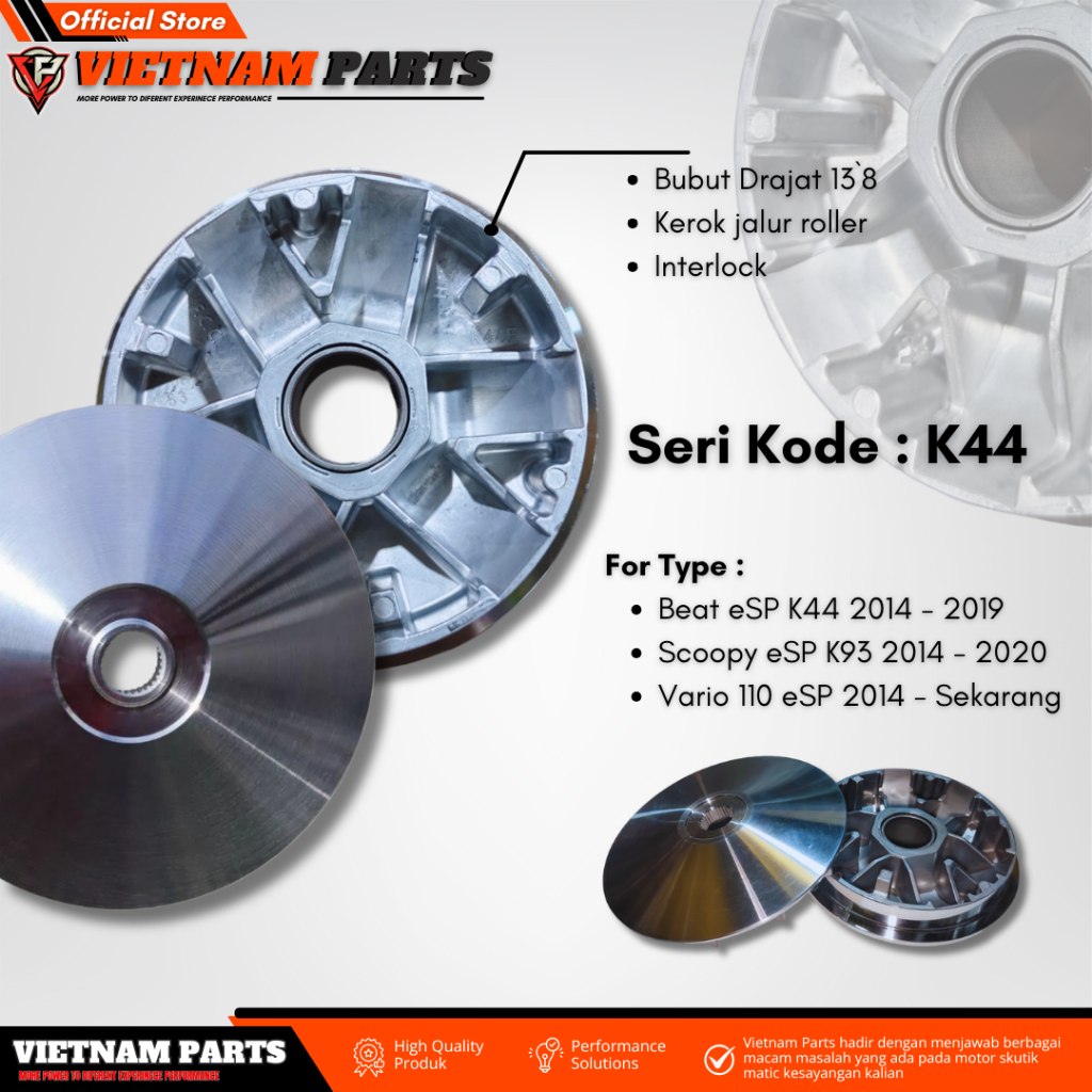 Jual RUMAH+KIPAS BUBUT K44 BEAT POP VARIO 110 BEAT STREET BEAT DELUXE ...