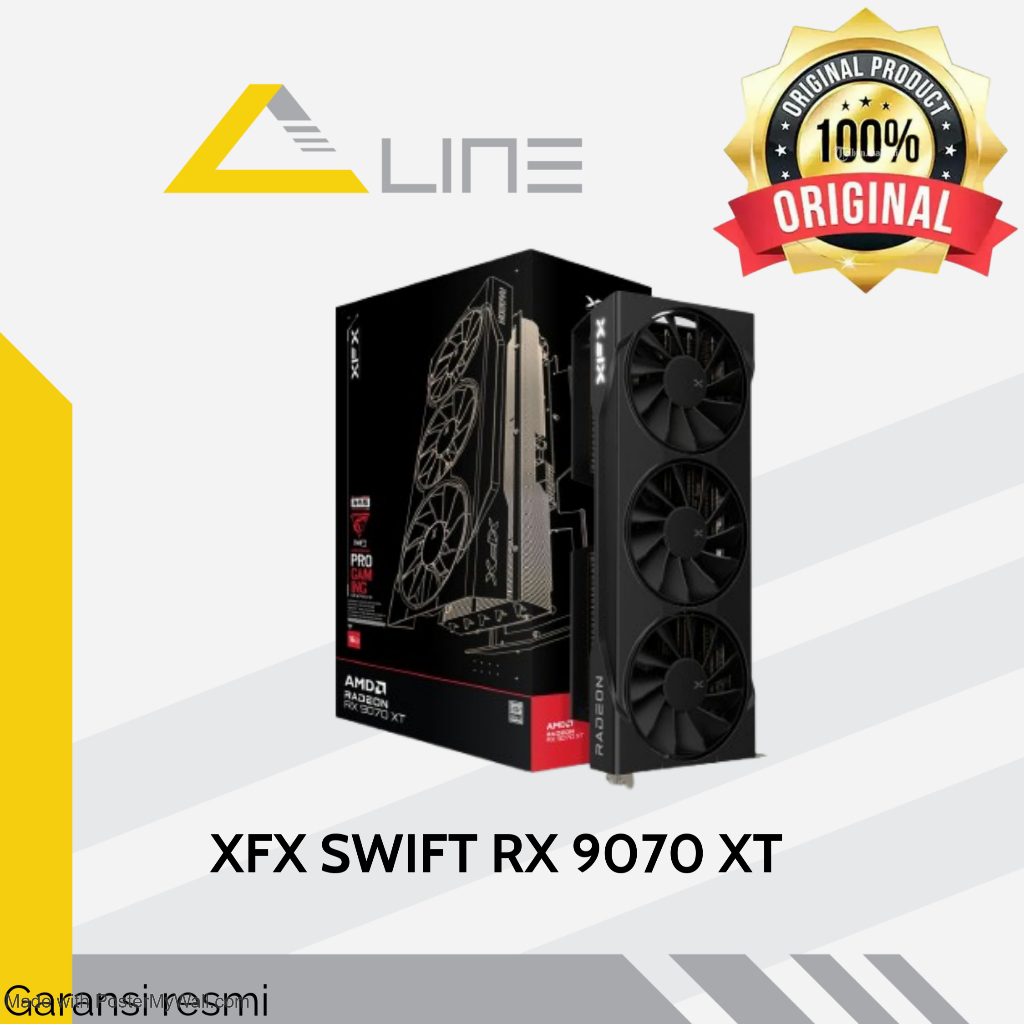 Jual XFX SWIFT AMD Radeon RX 9070 XT 16GB GDDR6 - Triple fan Gaming ...