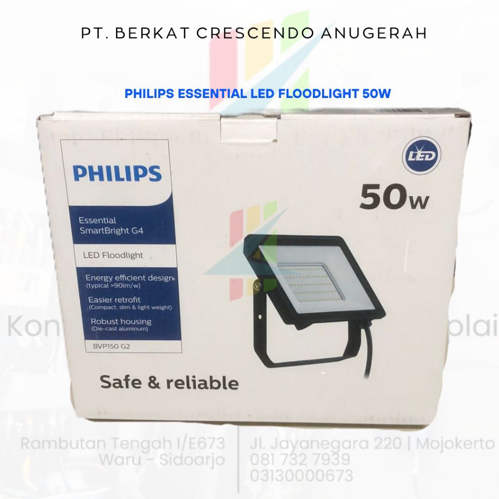 Jual PHILIPS LED FLOODLIGHT 50WATT PHILIPS LAMPU SOROT LAMPU LED 50W ...
