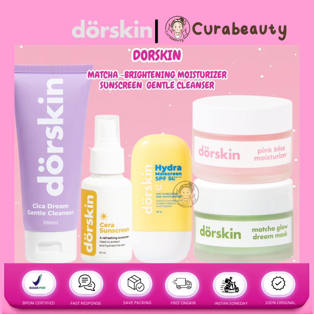 Jual •CURABEAUTY• MANADO DORSKIN MATCHA MASK-BRIGHTENING MOISTURIZER ...