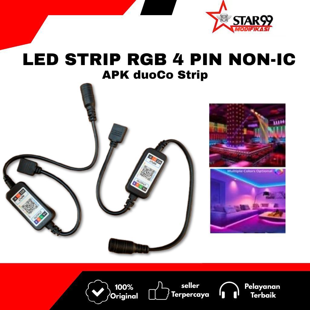 Jual Modul Devil RGB duoCo Bluetooth Controller LED Strip 4pin | Shopee ...