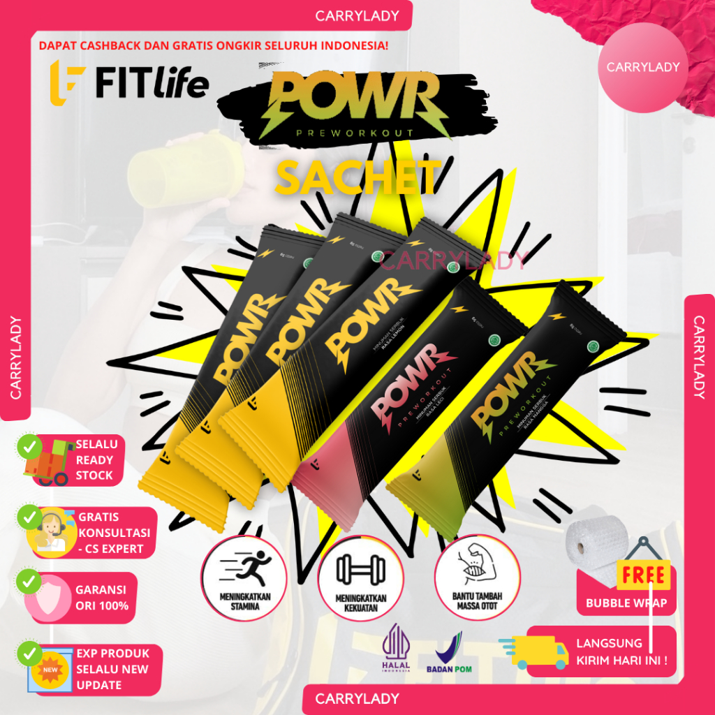 Jual FitLife POWR Preworkout 1 Sachet 5 Gram per Servings by Fit Life ...