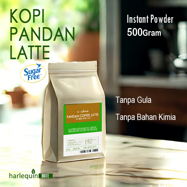 Jual Brite Pandan Coffee Latte Powder 500Gram Bubuk Kopi Late Pandan ...