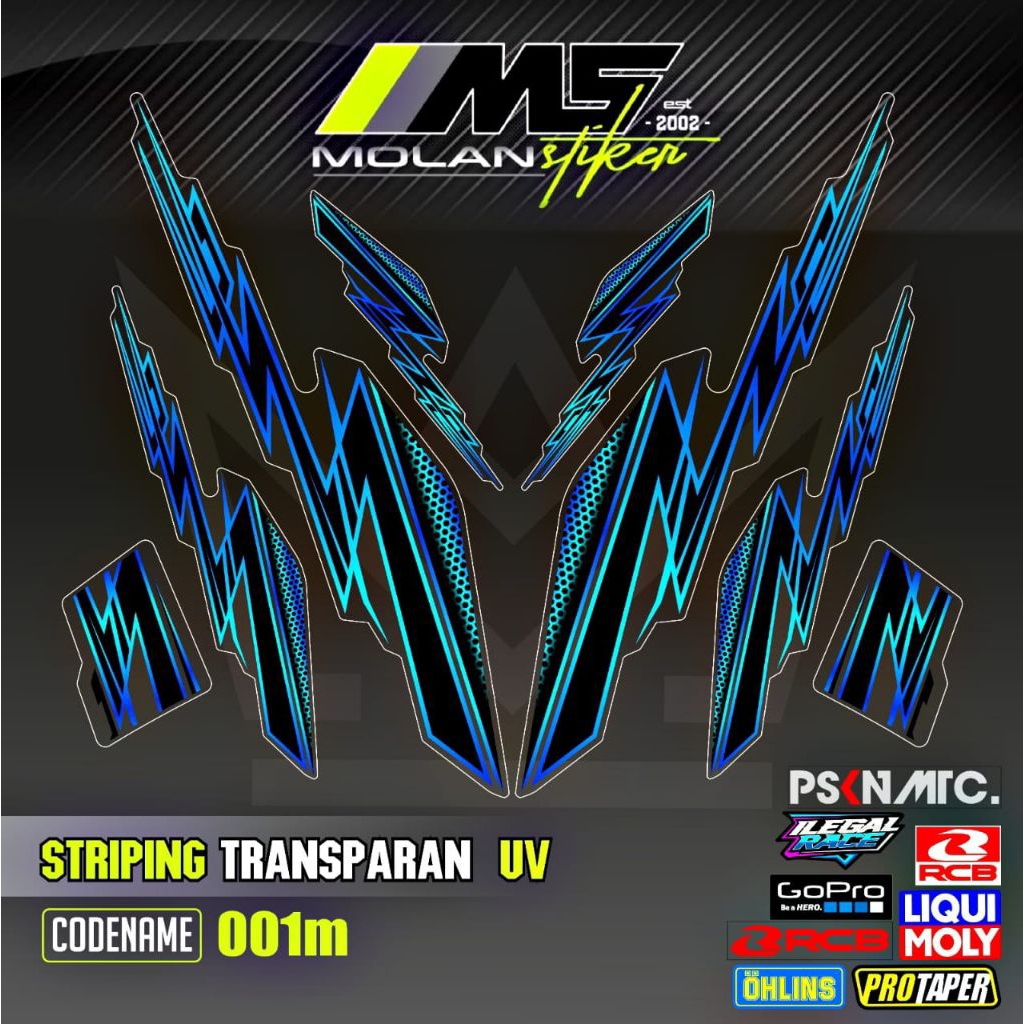 Jual Decal Sticker Striping Variasi Transparan Uv Suzuki Tornado Gs 110 ...
