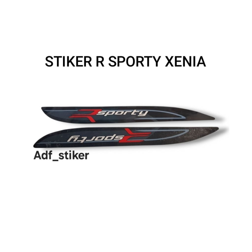 Jual Stiker xenia R sporty original / sticker R sporty xenia / stiker ...