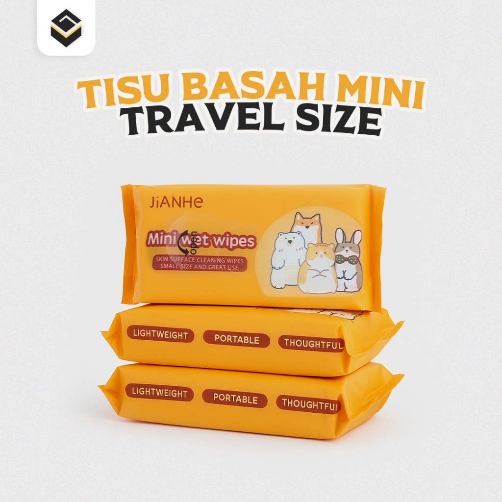 Jual Tisu Basah Kecil dan Praktis Tissue Mini Wipes Travel Umroh Haji ...