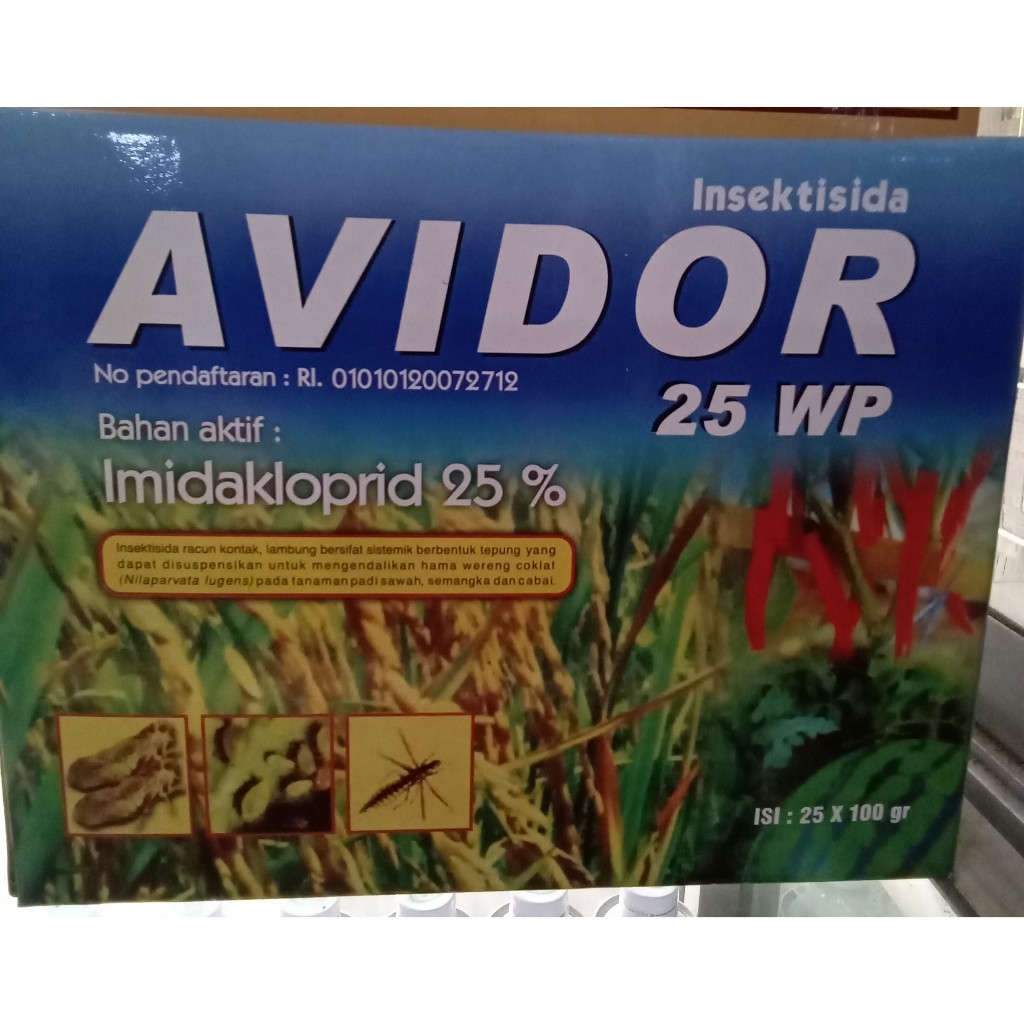 Jual Insektisida AVIDOR 25 wp | bahan aktif : Imidakloprid 25% | 100 gr ...