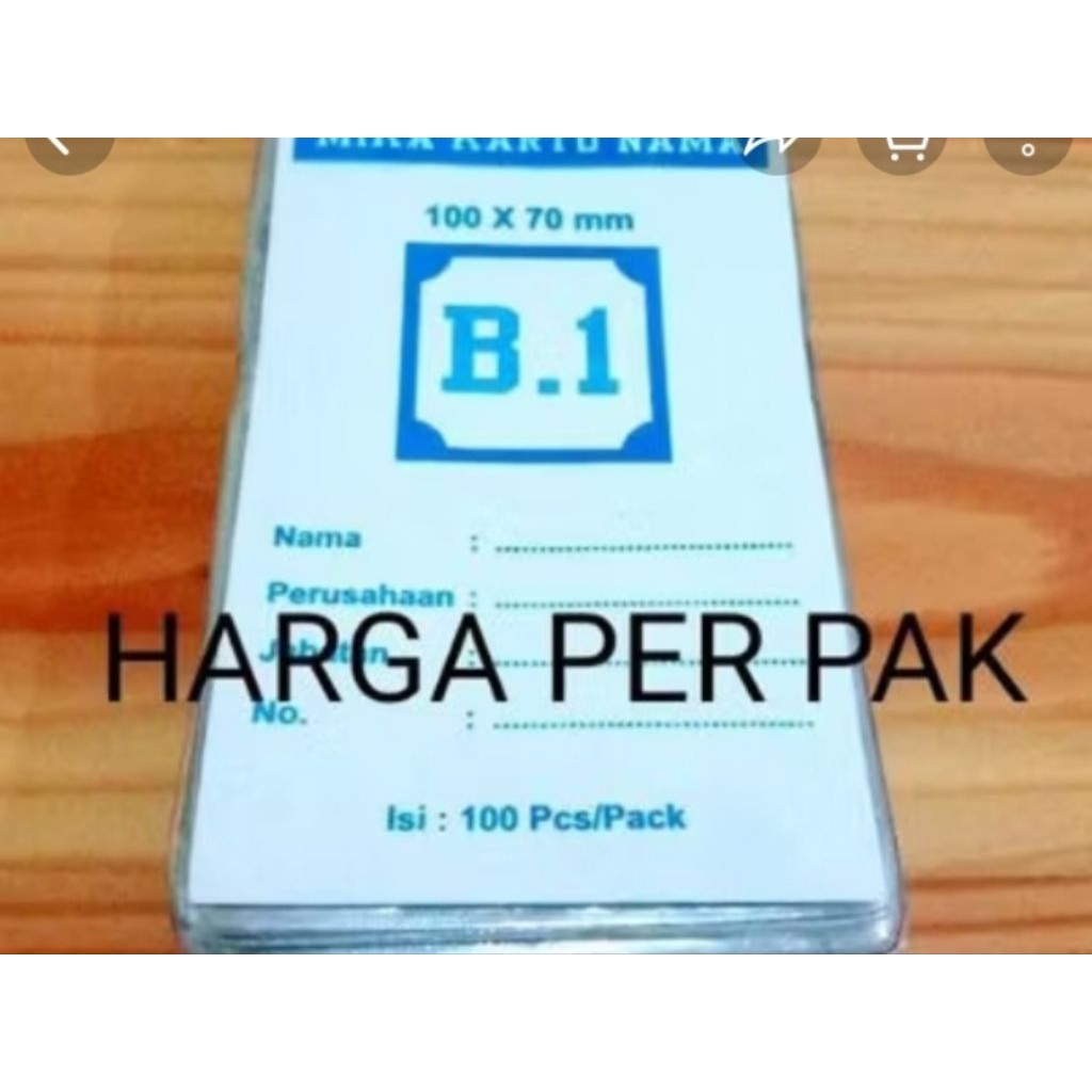 Jual Mika kartu nama / ID Card B.1-per pack | Shopee Indonesia