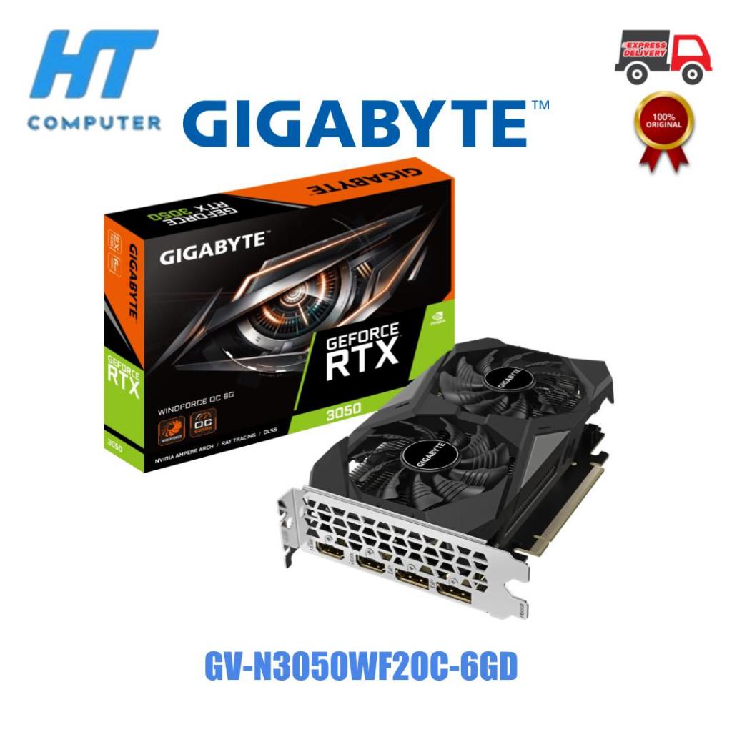 Jual GIGABYTE GeForce RTX 3050 WINDFORCE OC 6GB GDDR6 VGA CARD | GV-N3050WF2OC-6GD | Shopee ...