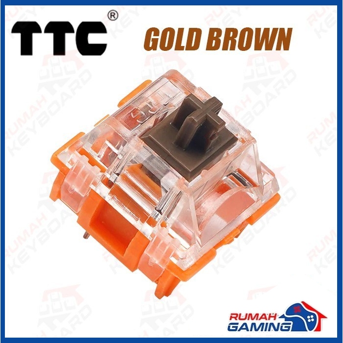 Jual TTC - Switch - Gold Tea - Gold Brown - 3 Pin - 45g - Pcb Mount | Shopee Indonesia