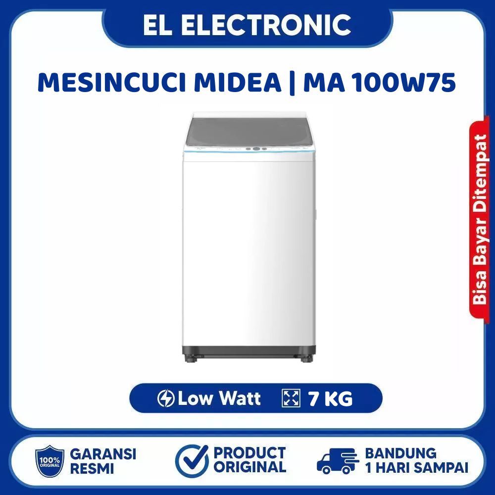Jual MESIN CUCI 1 TABUNG MIDEA MA 100W 75 KAPASITAS 7KG | Shopee Indonesia