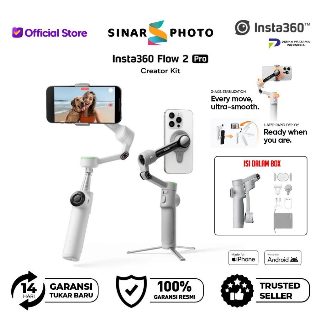 Jual Insta360 Flow 2 Pro Standalone Stone/Creator Kit Gray - Garansi ...
