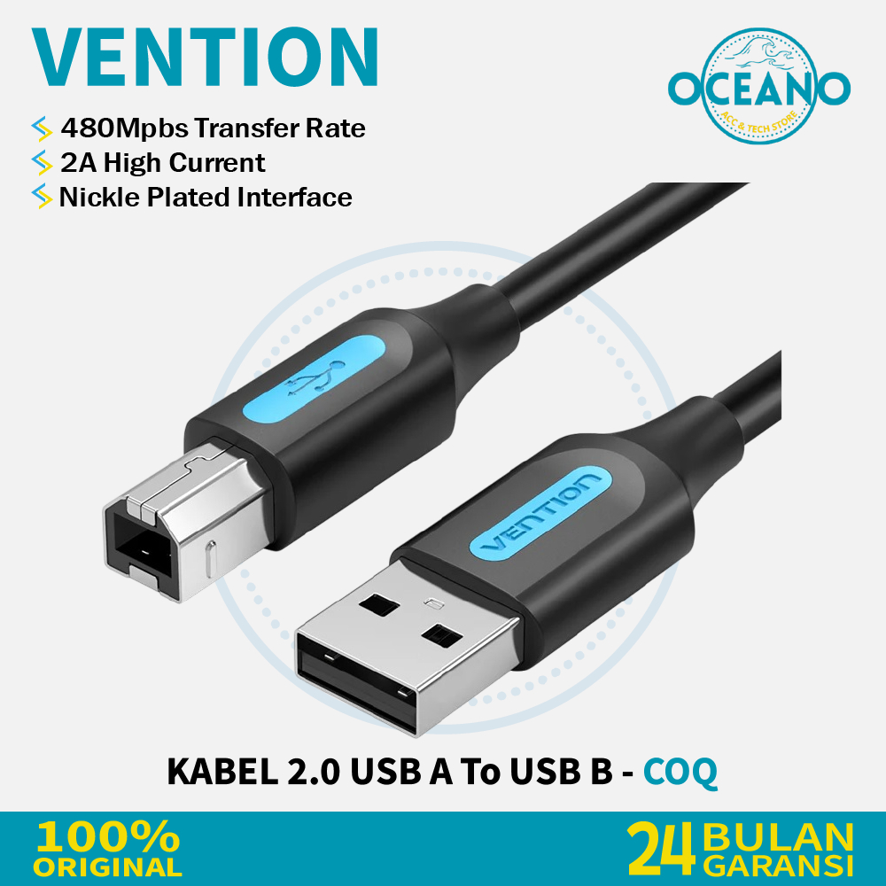 Jual Vention Kabel USB 2.0 A to USB B - COQ | Vention Kabel Data ...