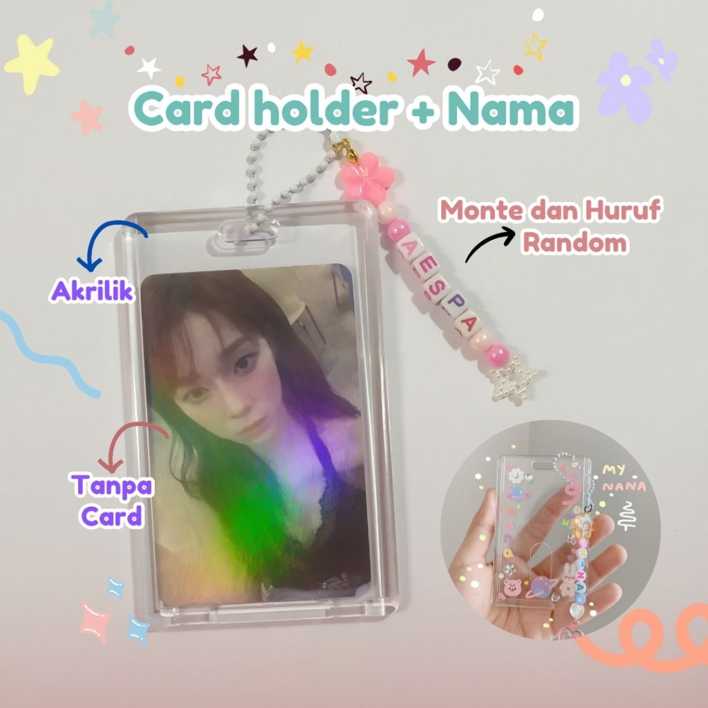 Jual TEMPAT ID CARD HOLDER / AKRILIK / TEMPAT KARTU ID CARD 2 SISI ...
