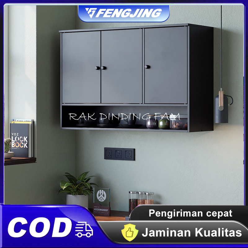Jual 90cm Kitchen Set Atas 3 Pintu Minimalis Lemari Gantung Rak Dapur ...