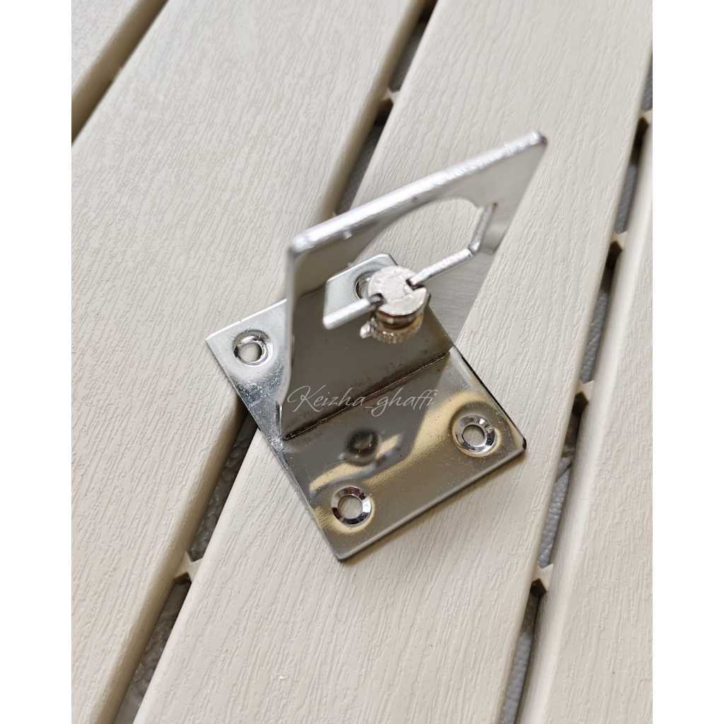 Jual BraCket Dinding/Tembok Ambalan 7cm STAINLESS/BREKET PIPA KOTAK 5cm ...