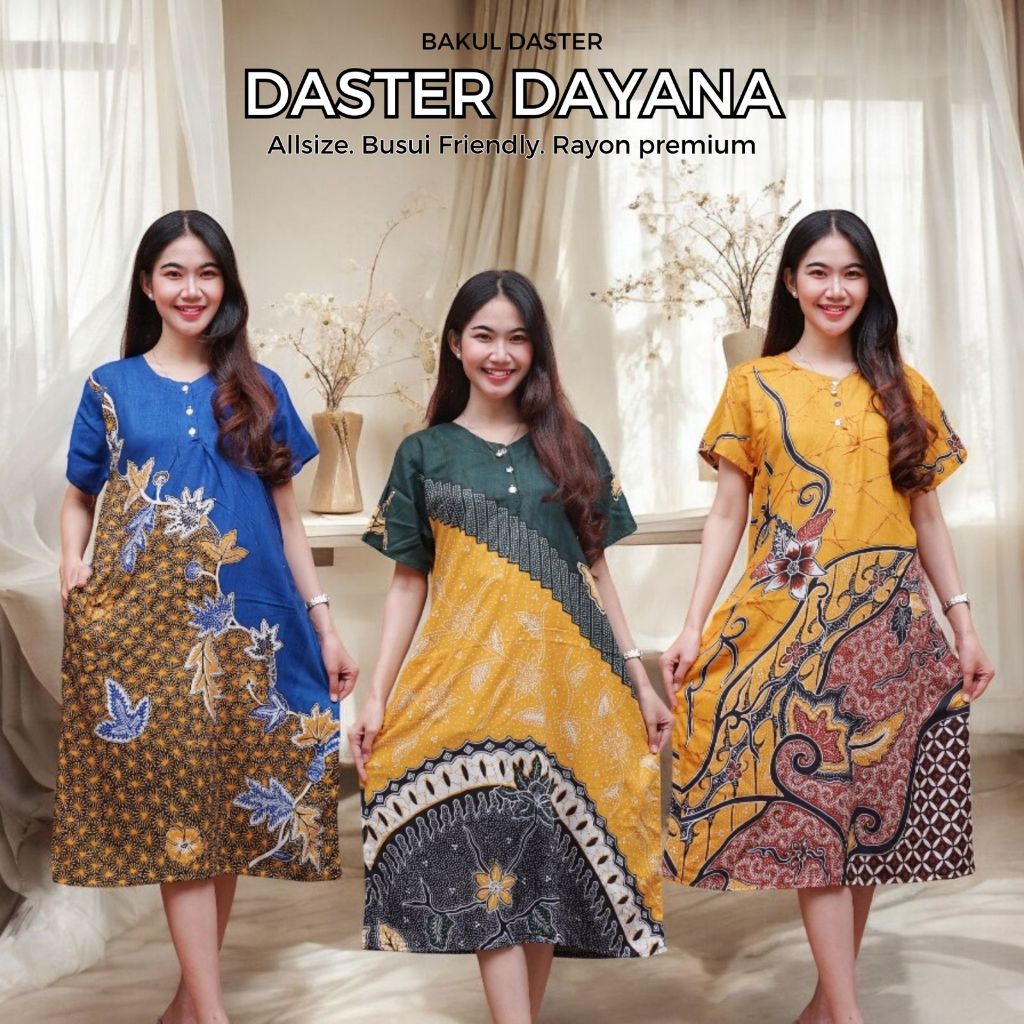 Jual Bakul Daster - Daster Batik DAYANA Rayon Terbaru Cantik Baju Tidur ...