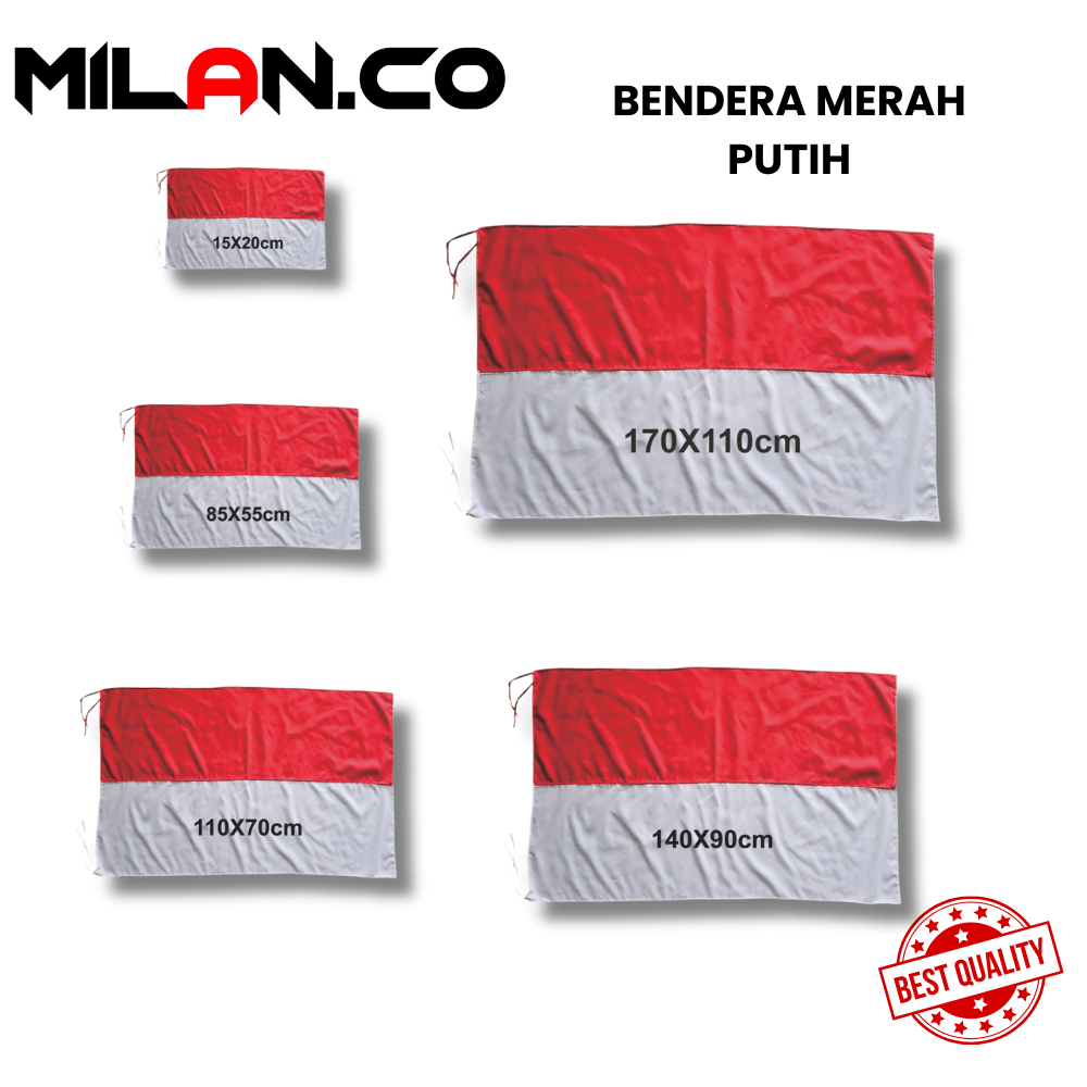 Jual MILANCO Bendera Merah Putih Agustusan Kemerdekaan Berbagai Ukuran ...