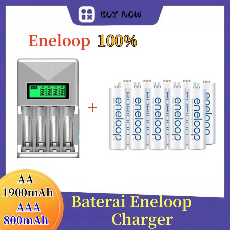 Jual In Stock//*Baterai eneloop 100% Asli Baterai isi ulang AA atau AA ...
