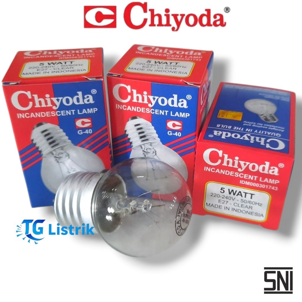 Jual Lampu Pijar Chiyoda G40 Clear Lampu Hias Lampu Tidur 5 Watt | Shopee Indonesia