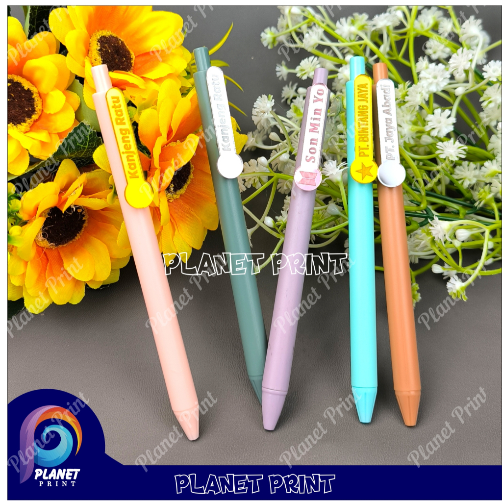 Jual (MC) PENA COSTUM NAMA Pulpen Bolpoin pena Custom Nama Grafir Laser ...
