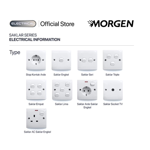 Jual Morgen Saklar IB C Series SK Arde, Engkel, Seri, AC NPC, Socket AC ...
