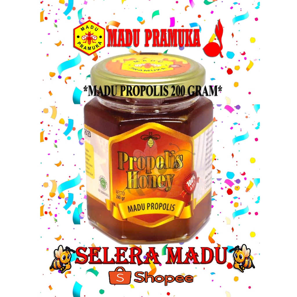 Jual MADU PROPOLIS MADU PRAMUKA 200 GRAM (MADU ASLI) | Shopee Indonesia