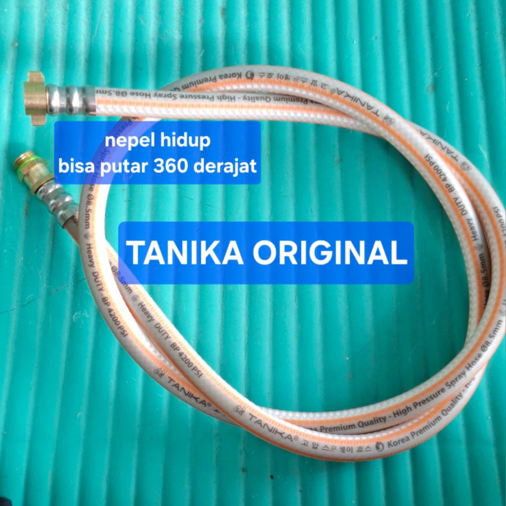 Jual Selang nepel hidup tangki mesin TU26 TANIKA HIU 1,2 meter drat ...