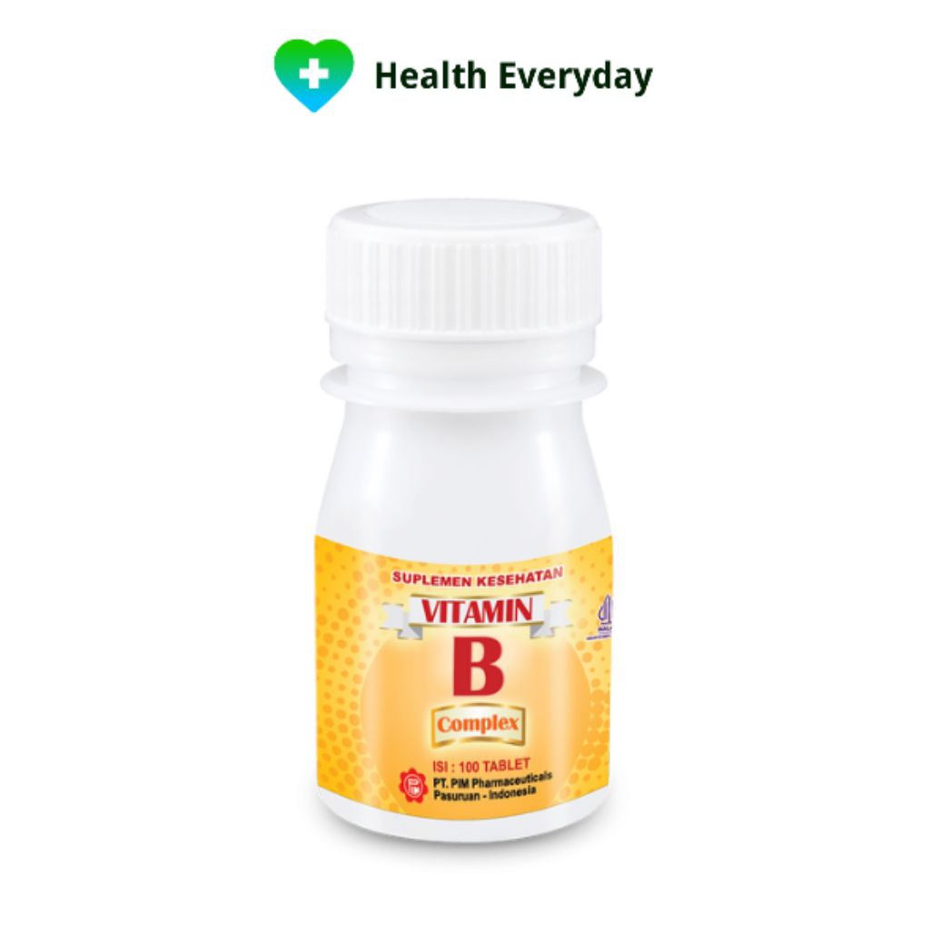 Jual VITAMIN B COMPLEX TAB isi 100s/Botol - PIM | Shopee Indonesia
