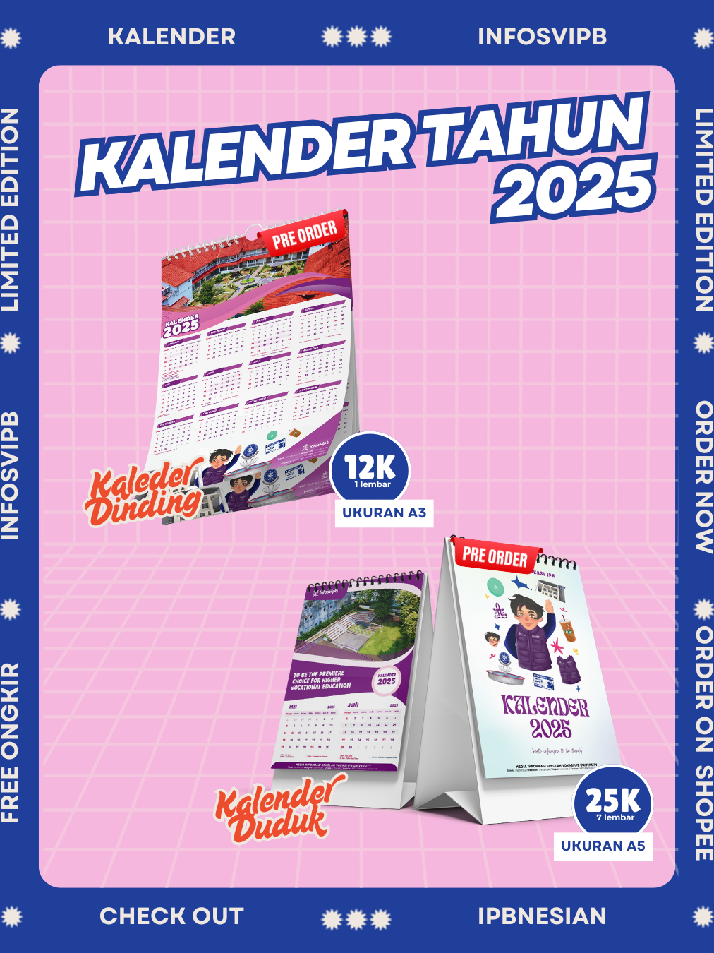 Jual KALENDER TAHUN 2025 INFO SEKOLAH VOKASI IPB UNIVERSITY | Shopee ...