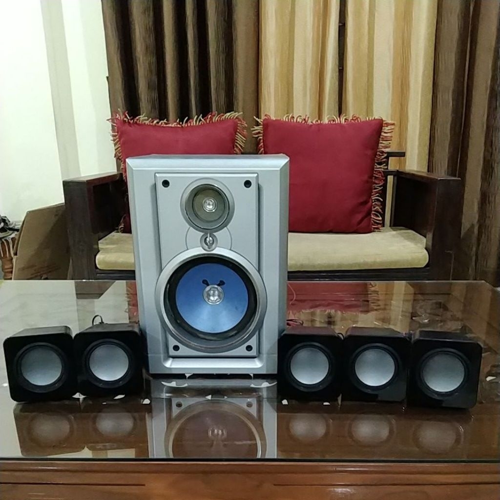 Jual Speaker Pasif Home Theater Sharp Speaker CP - X33DVS (5 + 1 ...