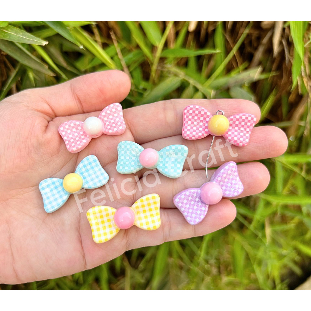 Jual [10pc mix] Resin Clay lubang Pita | Shopee Indonesia