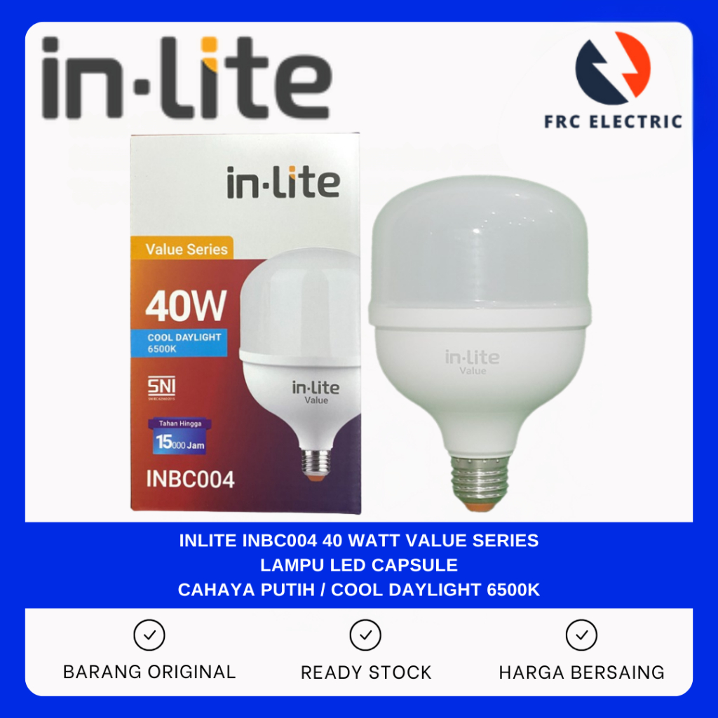 Jual INLITE INBC004 - LAMPU LED CAPSULE 40 WATT - LAMPU KAPSUL 40 WATT - LAMPU LED KAPSUL ...