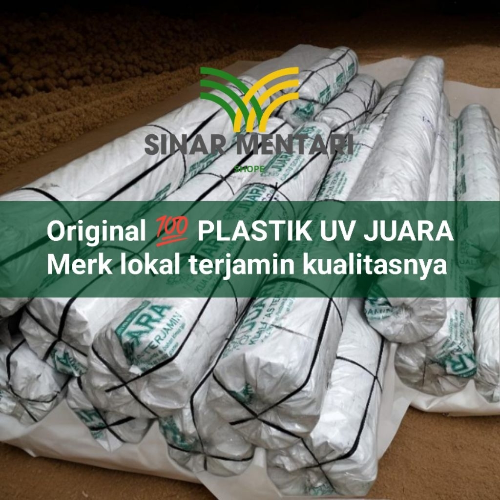 Jual plastik uv juara per rol dengan berbagai varian ukuran dan lebar ...