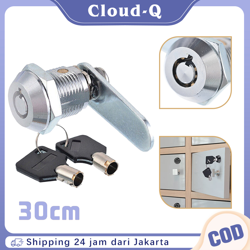 Jual 16 20 30 Mm Kunci Cabinet Kunci Loker Kait Cam Lock Camlock Loker Laci Lemari Kunci Cabinet ...