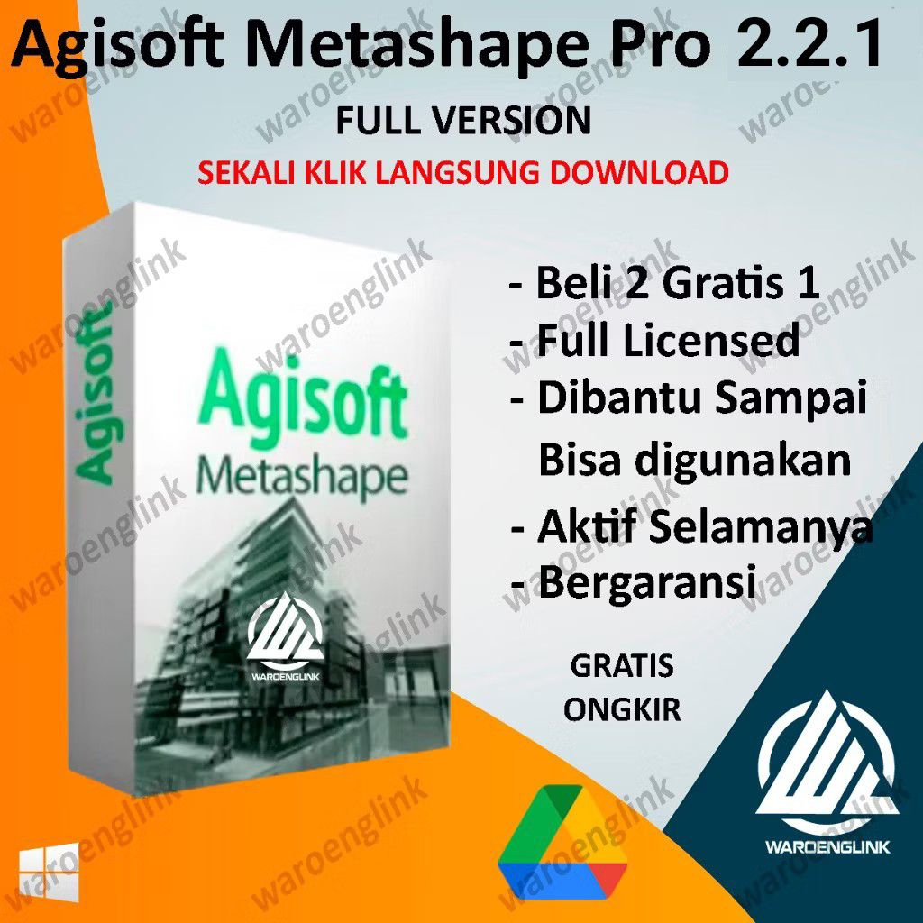 Jual Agisoft Metashape Professional 2.2.1 Agisoft versi terbaru 2025 FULL VERSION | Shopee Indonesia