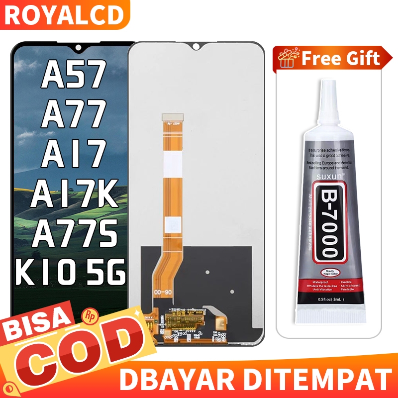 Jual LCD OPPO A57(4G/5G)/A77(4G/5G)/A17/A17K/A77S/K10-5G Original 100% ...